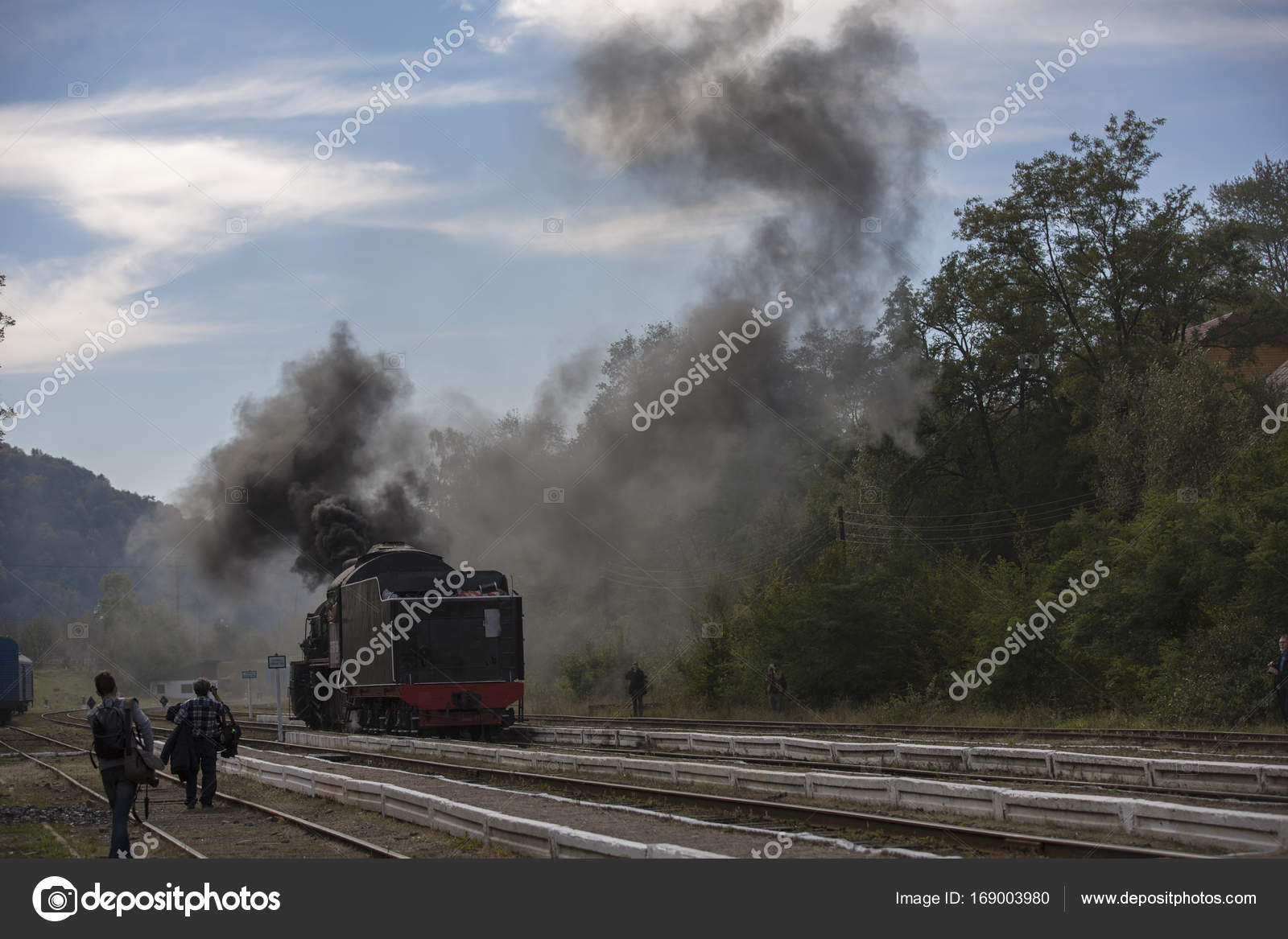 Steam engine ukraine — Stock Photo © paganelj #169003980