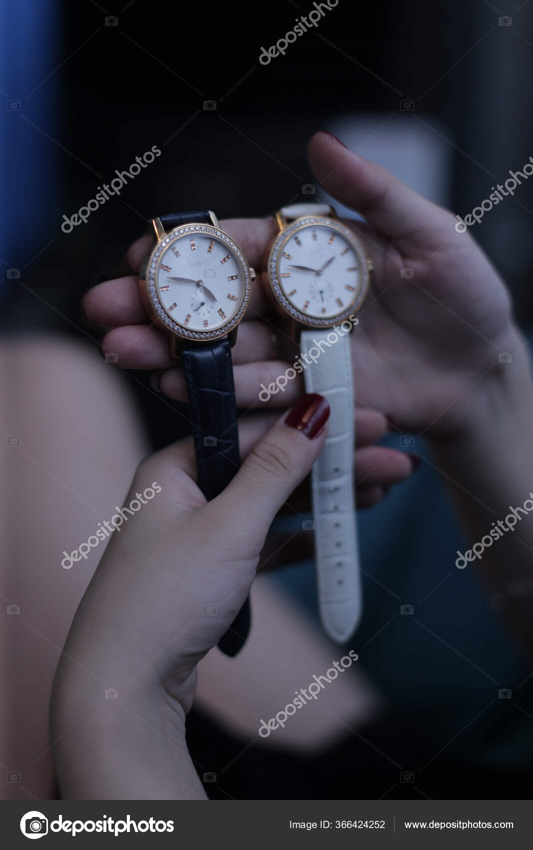 Girl Wearing Watch Model Wearing Watch Stock Photo by ©pujislab 366424252