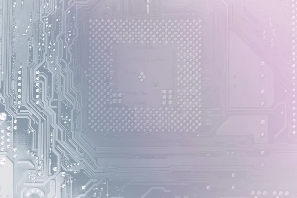 Technology concept microchip background with copy space. Pcb board ...