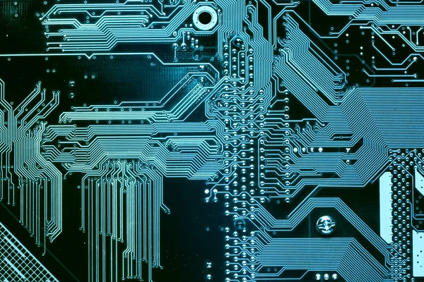 Circuit board. Electronic computer hardware technology. Motherboard digital chip. Tech science ...
