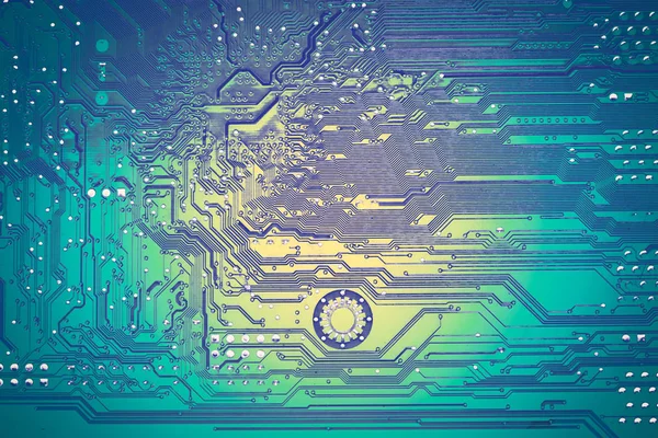 Circuit board. Electronic computer hardware technology. Motherboard ...