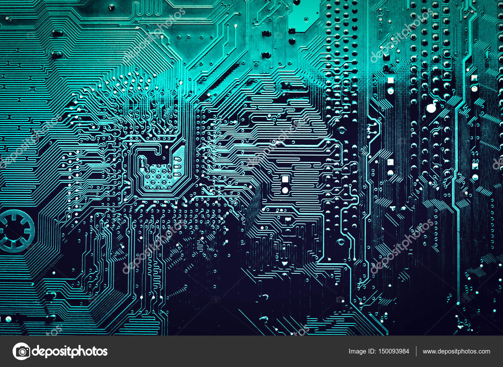 Circuit board. Electronic computer hardware technology. Motherboard digital chip. Tech science ...