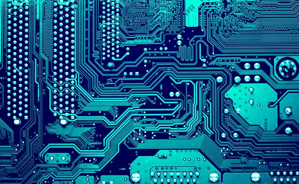 Circuit board. Electronic computer hardware technology. Motherboard ...