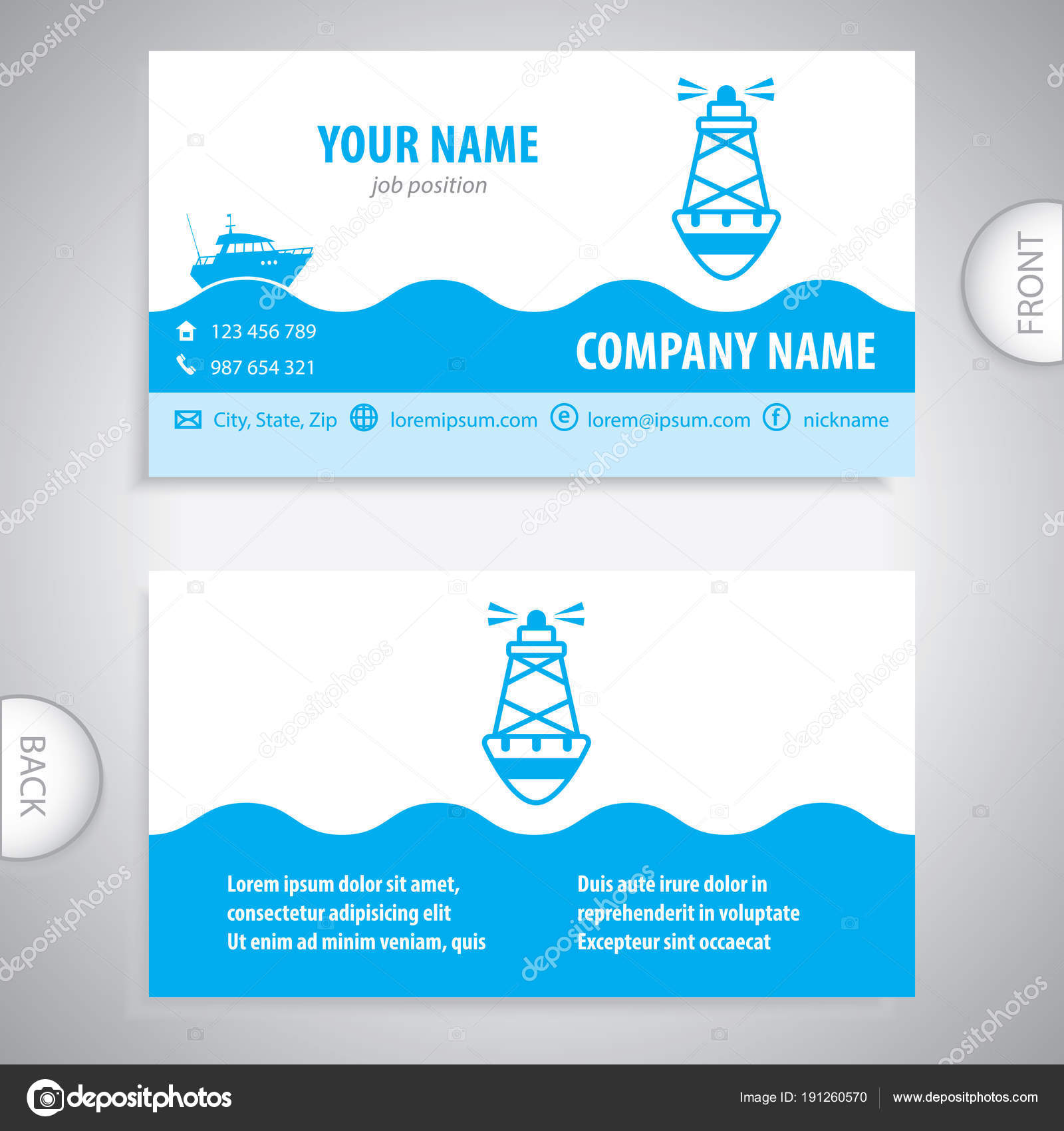 Nautical Business Cards