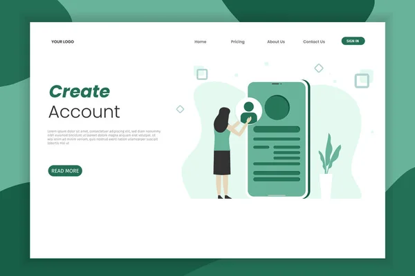 Account design Vektor Stok, Ilustrasi Account design Bebas Royalti ...