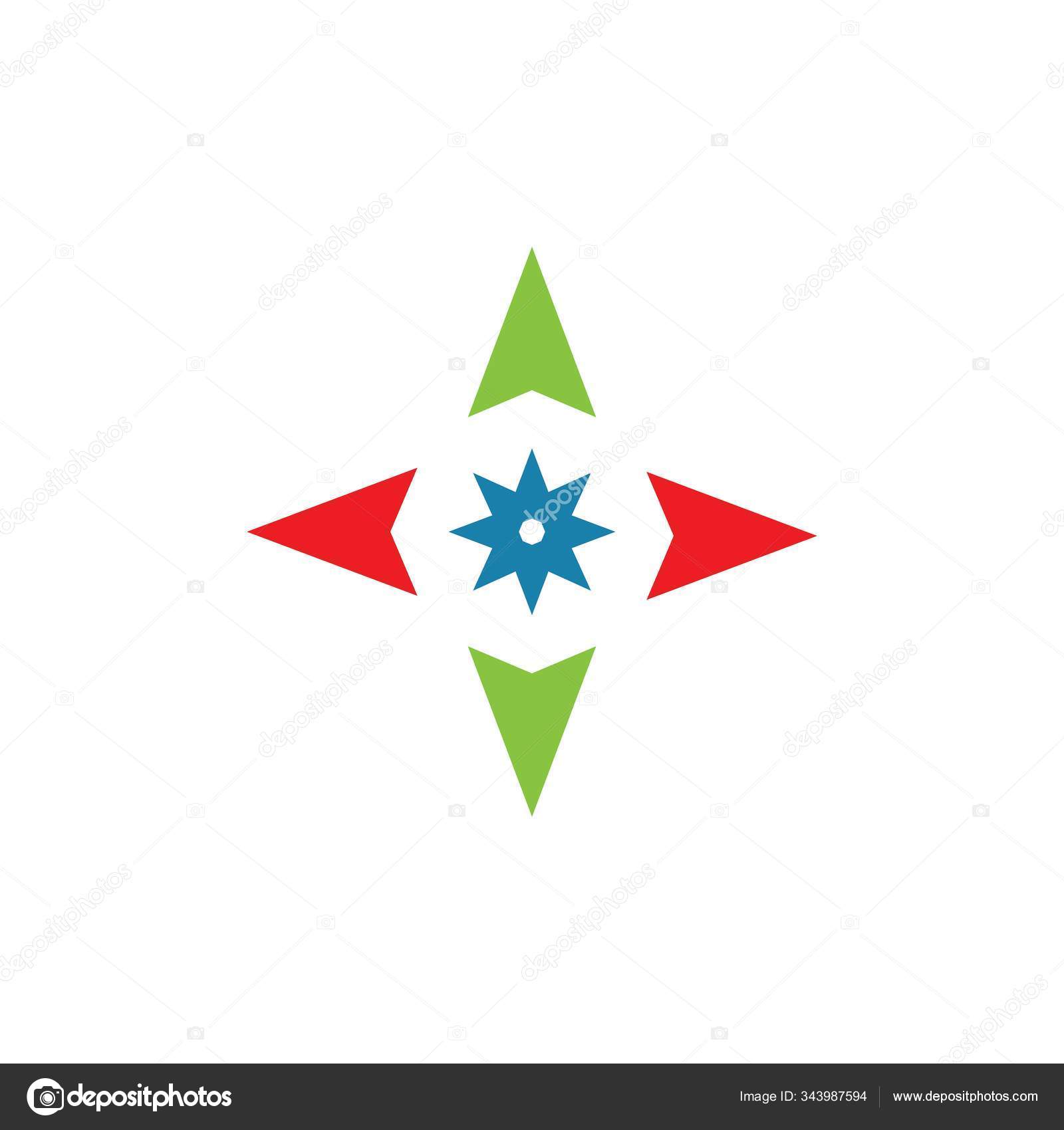 Boussole logo vecteur tempérer ilustration Vecteur par ©sangidan 343987594