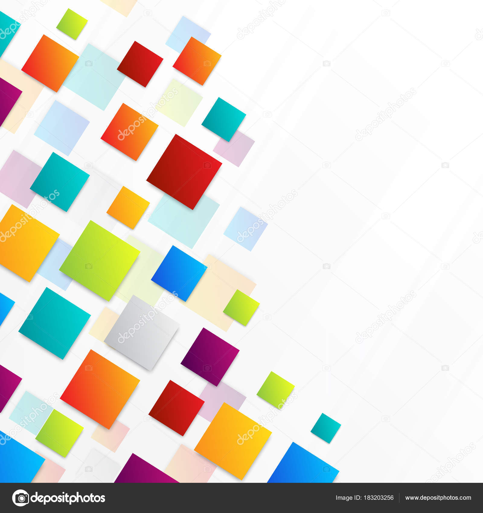 Popular abstract colorful square tiles light background vector Stock ...