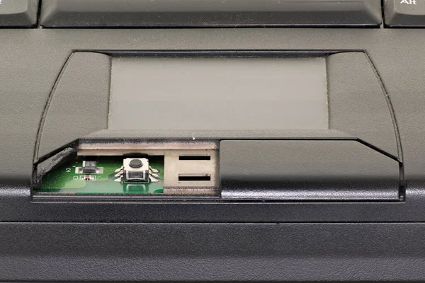 broken mouse pad on old laptop - Stock Image - Everypixel