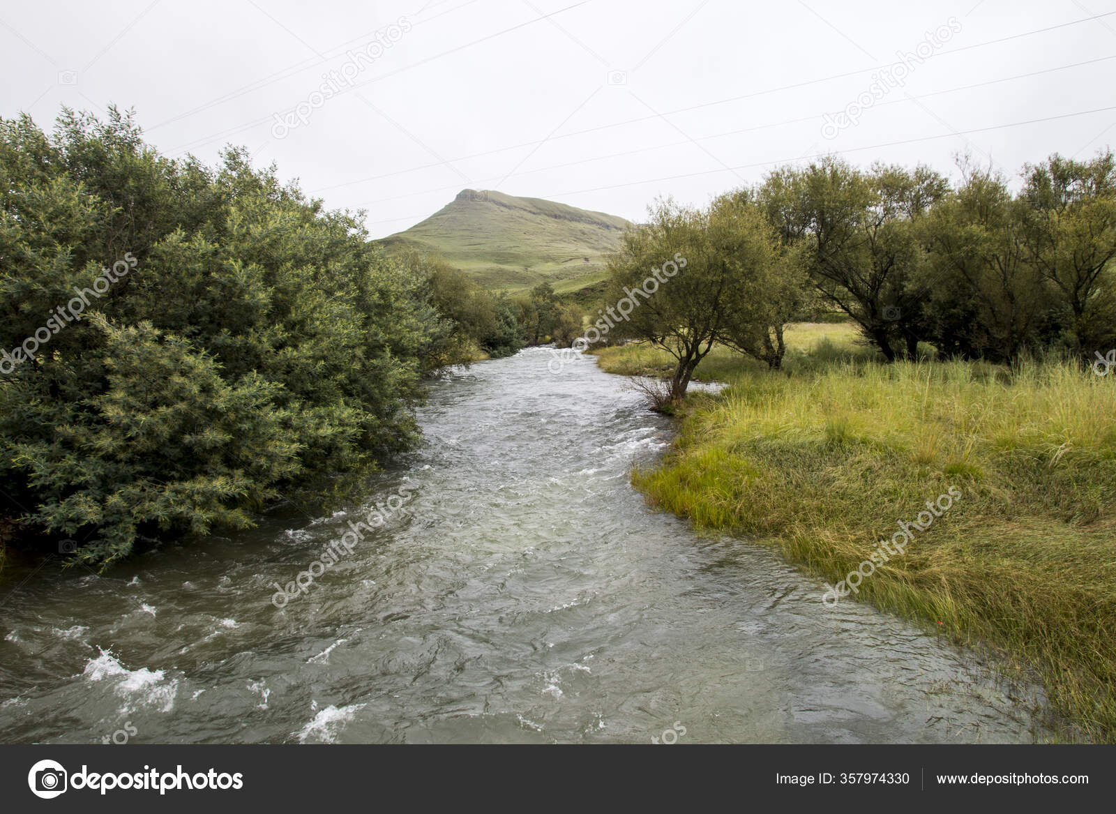 Stream Becomes Fast Flowing River Heavy Rains — Stock Photo © lcswart ...