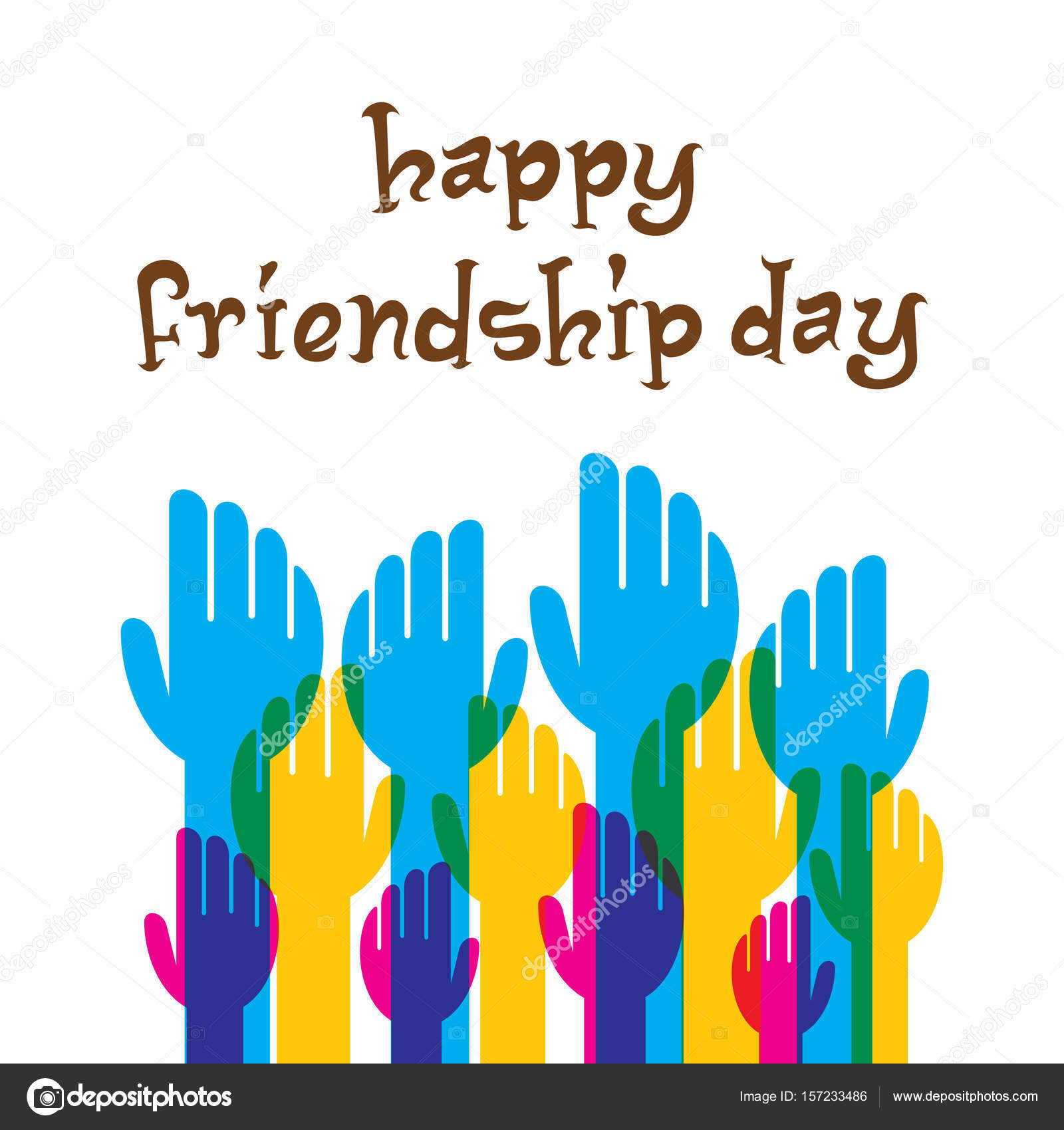 Happy friendship day design Stock Vector Image by ©vectotaart #157233486