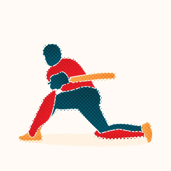 Cricket player hit shot design Stock Vector Image by ©vectotaart #190418434