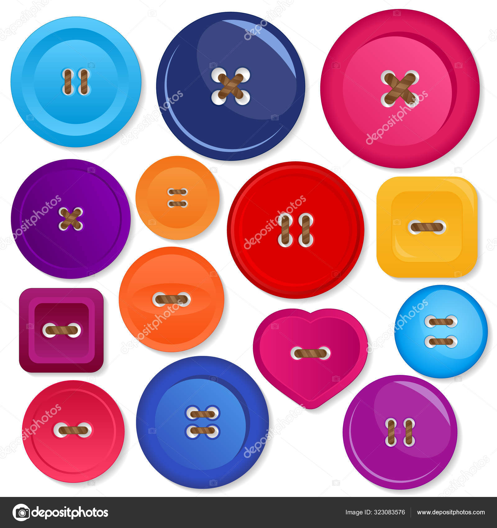 Collection Colorful Vector Buttons Stock Vector Image by ©roomoftunes ...
