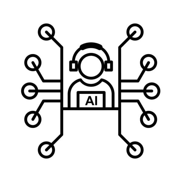 Artificial Intelligence Powered Modeling Icon Used Marketing Tool Maybe ...