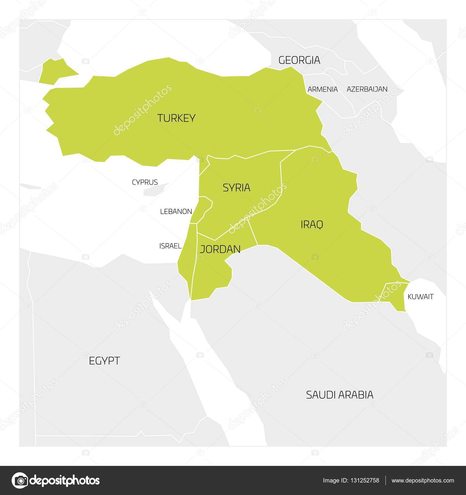 Turkey Middle East Map