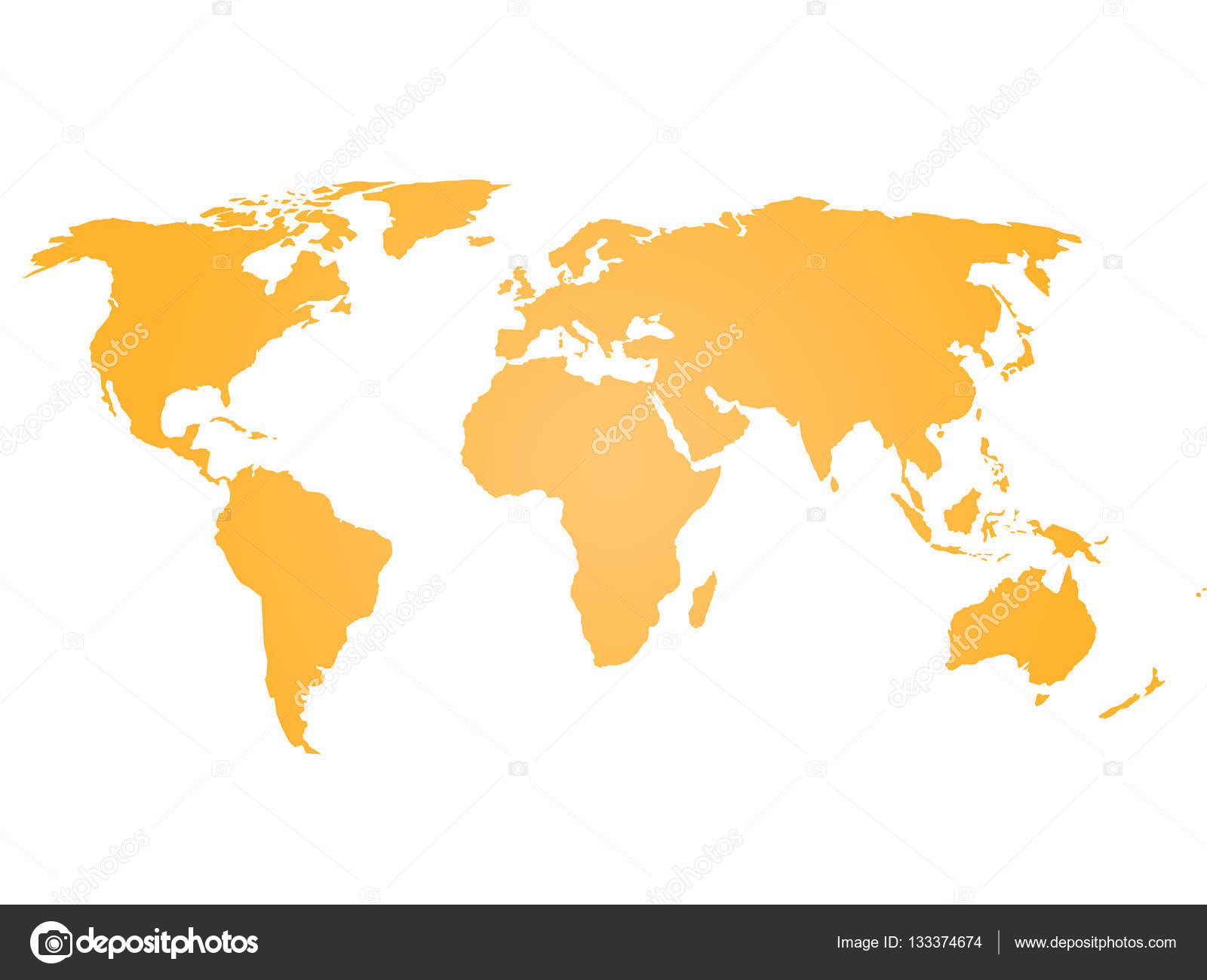Simple Vector World Map
