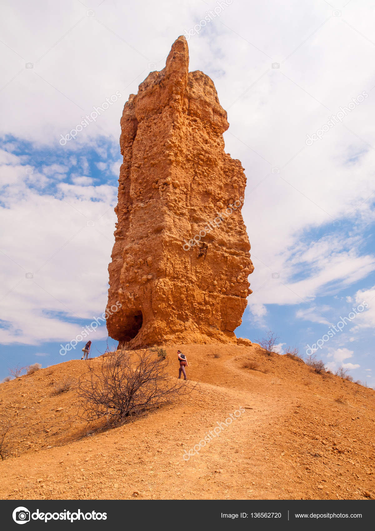 Vingerklip - eroded sedimentary rock formation in Damaraland, Namibia ...