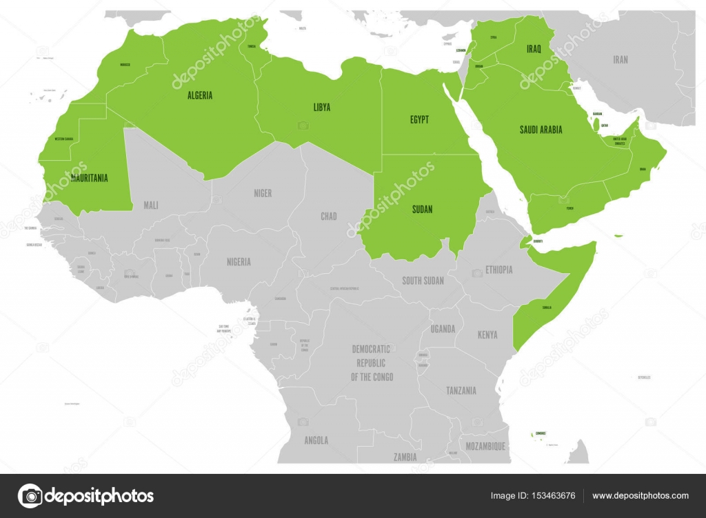 Le monde arabe présente une carte politique avec 22 pays arabophones de ...