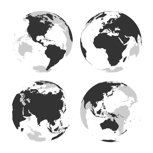 Globes Greyscale Stock Vector Image by ©Furian #43817917