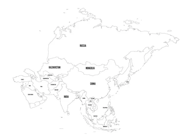 Map Of Asia Blank