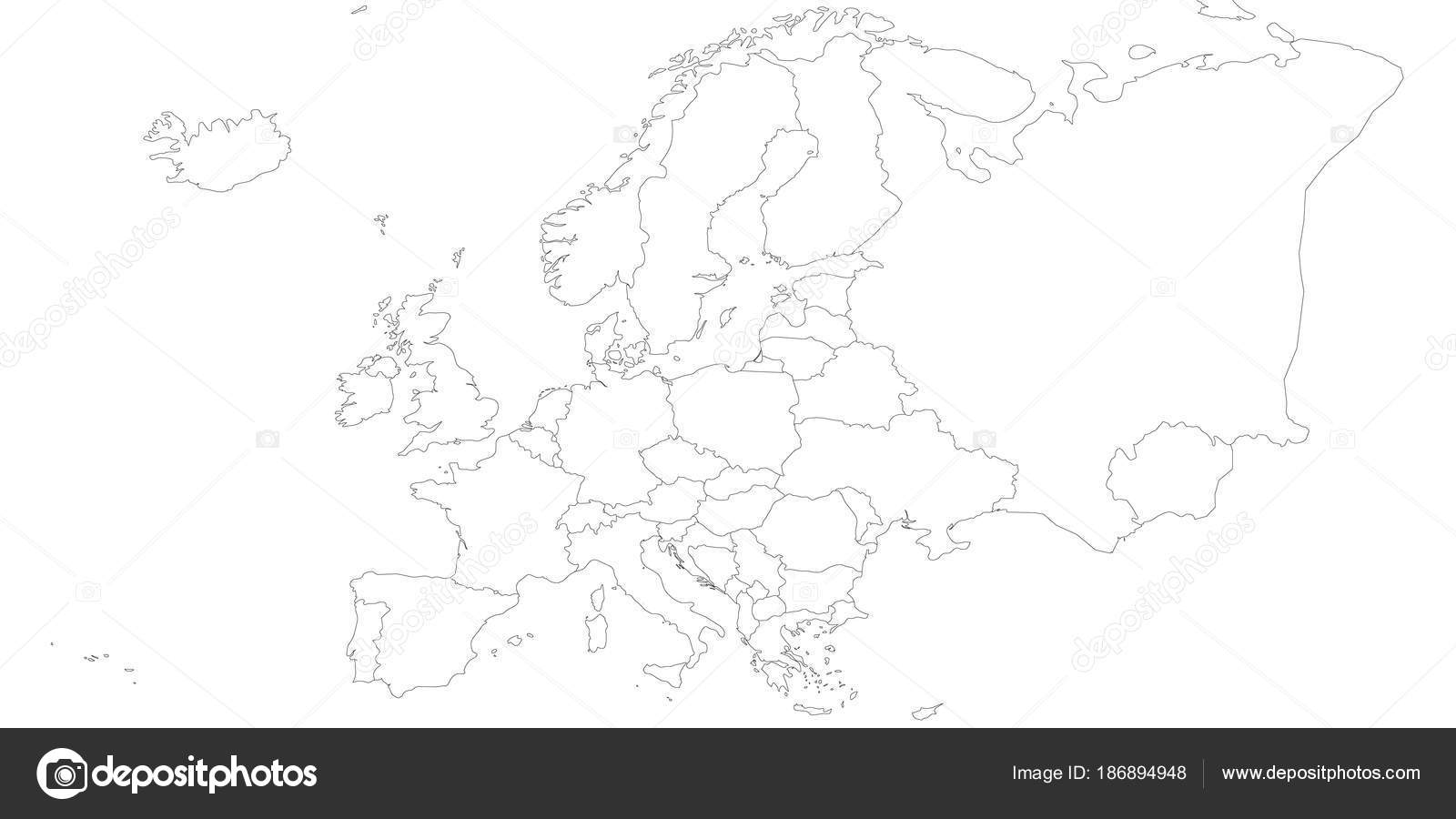 Mapa Em Branco De Europa Ilustracoes Vetores E Clipart De Stock Images ... Mapa Em Branco De Europa Ilustracoes Vetores E Clipart De Stock Images ...
