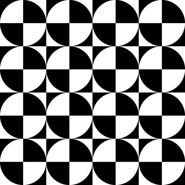 Seamless geometric pattern in op art design. Vector art. — Stock Vector ...