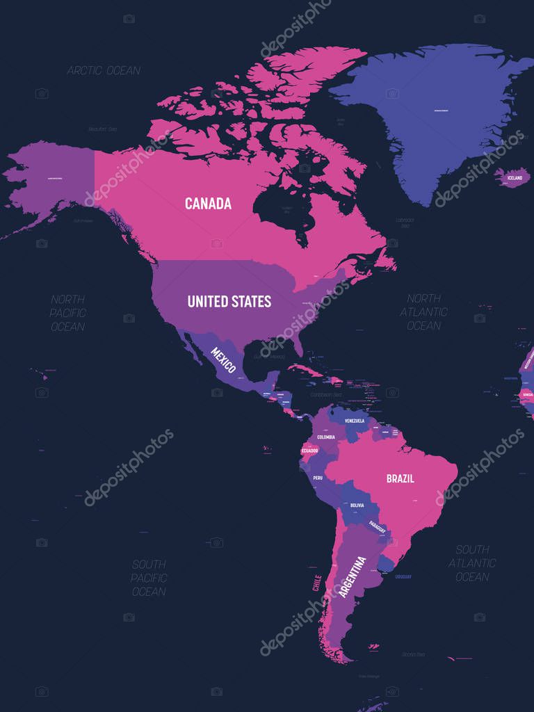 Mapa Politico De America Del Norte Paises Y Capitales Mapa Mudo De