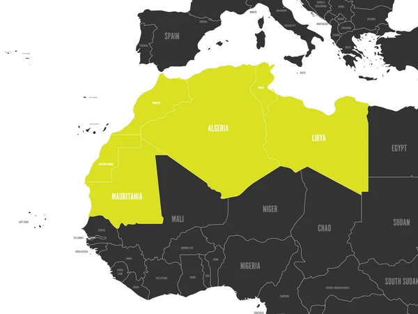 300 Maghreb map Vector Images, Maghreb map Illustrations | Depositphotos