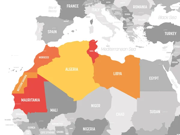300 Maghreb map Vector Images, Maghreb map Illustrations | Depositphotos