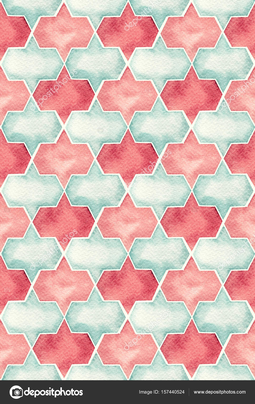 Islamic Geometric Patterns On Fabric