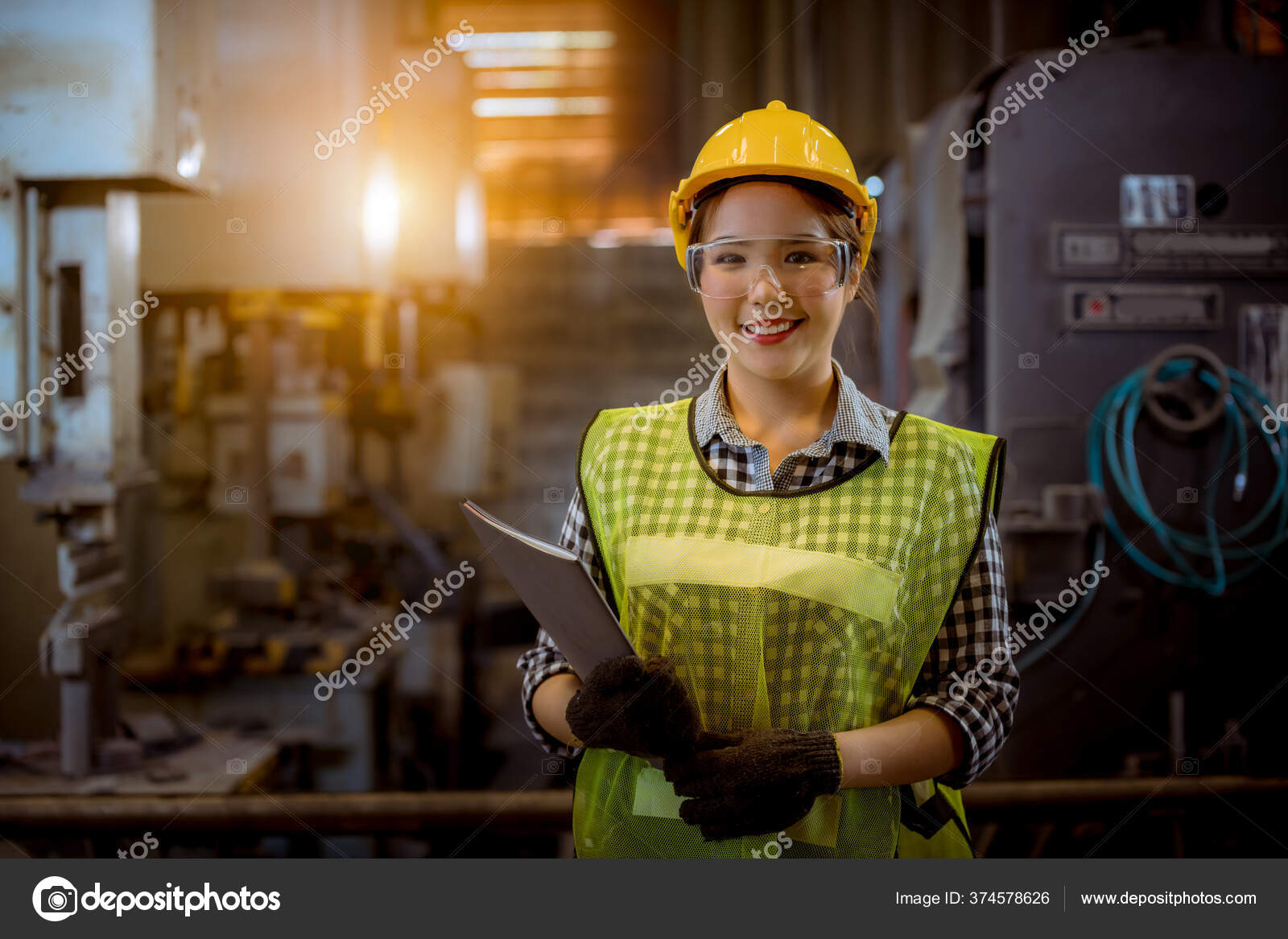 Engineer Worker Industry Factory Wear Safety Uniform Working Detail ...