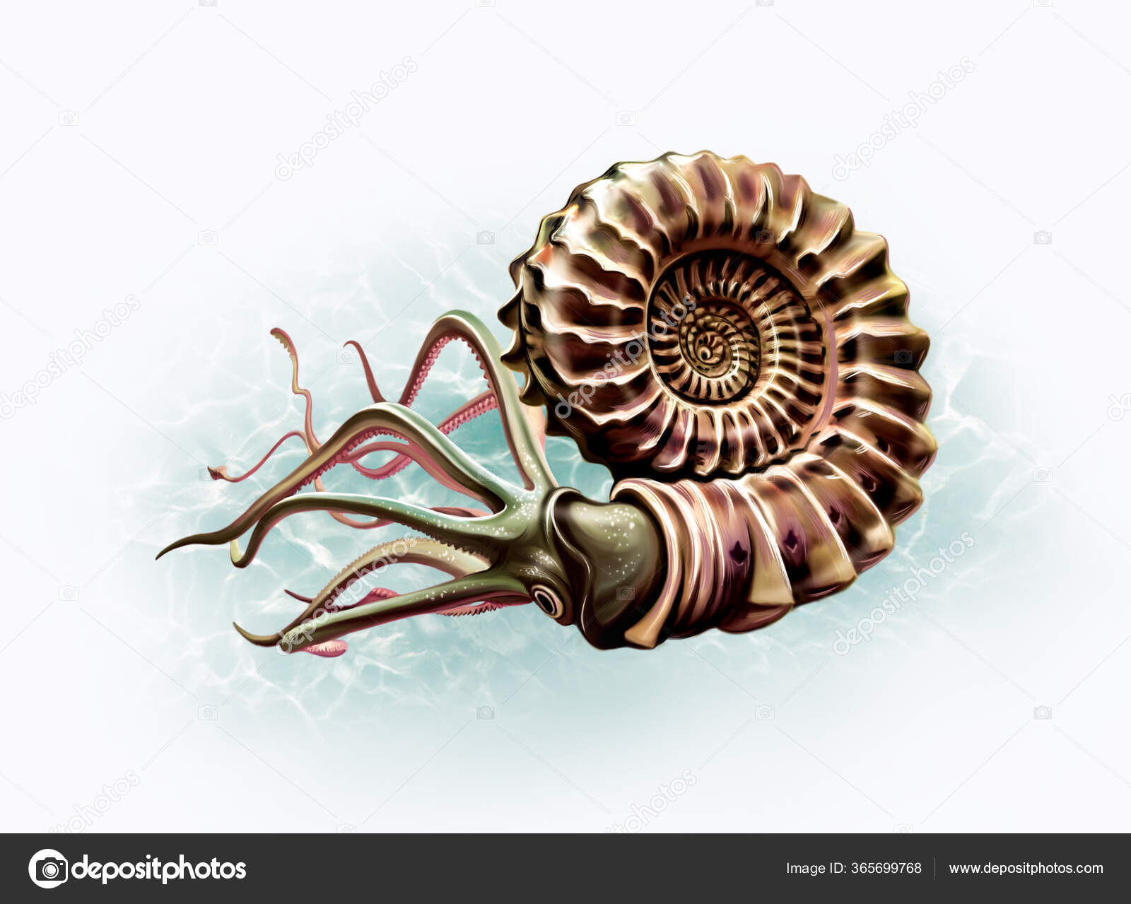 Ammonite Drawing