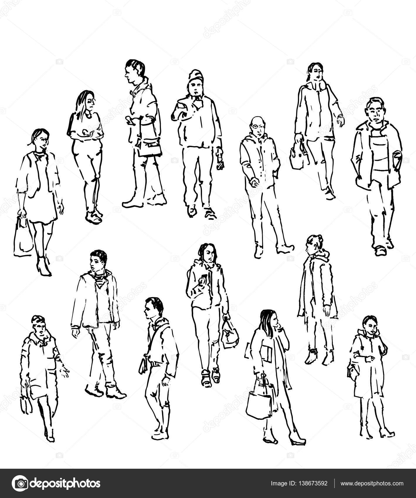 Vector sketch of people Stock Vector by ©cat_arch_angel 138673592