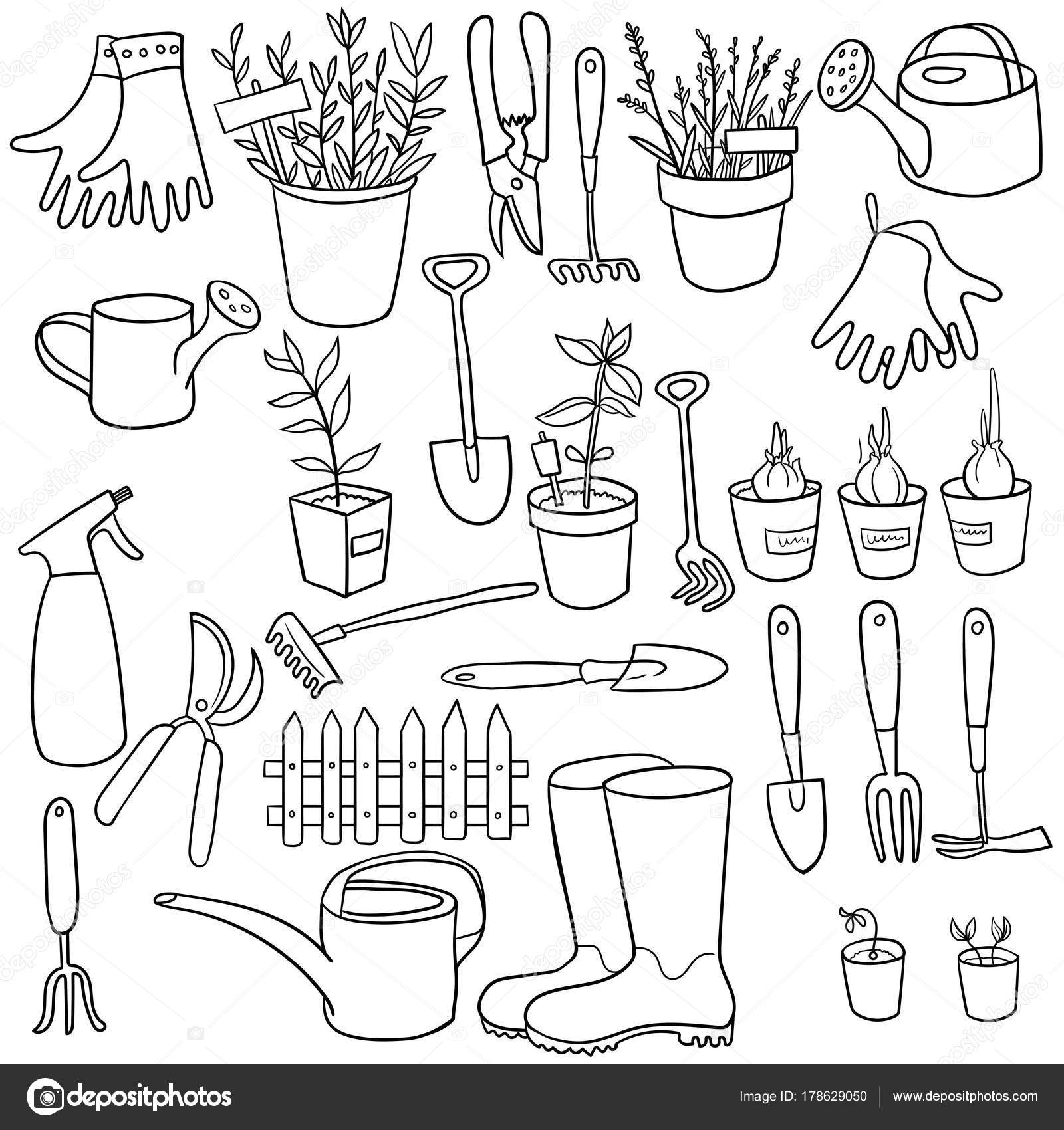 Vector garden doodle set Stock Illustration by ©cat_arch_angel #178629050