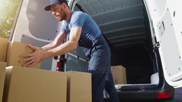 Delivery Men Unloading Boxes Stock Photo by ©AndreyPopov 97932728