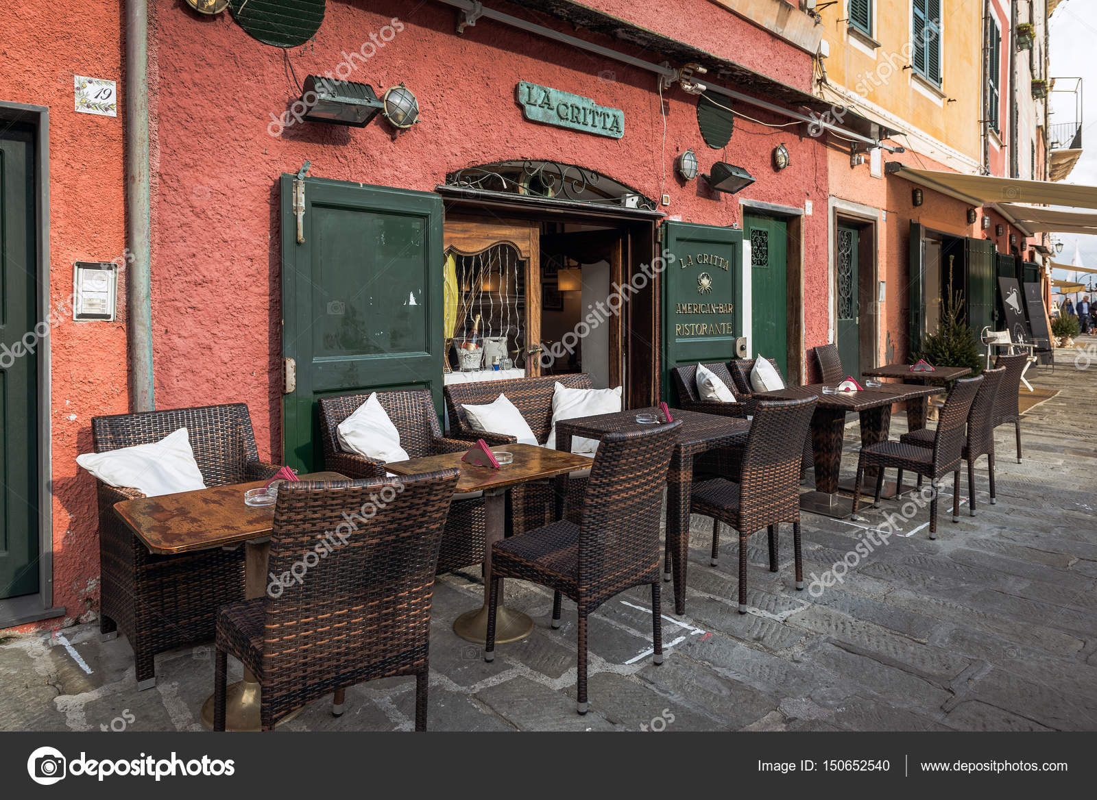 Italian Coffee Shop Exterior