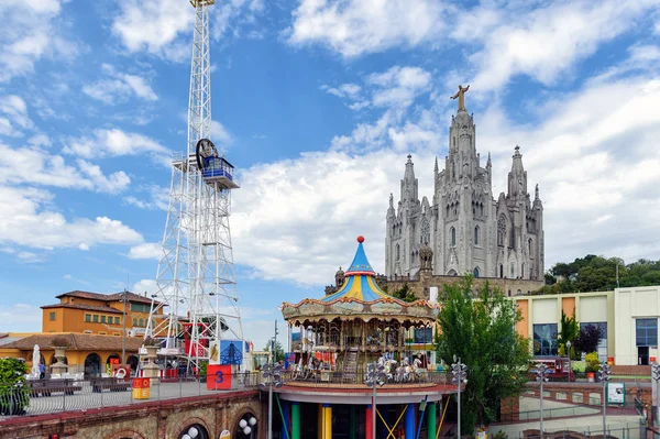 Spain Barcelona Leisure Park Tibidabo – Stock Editorial Photo ...