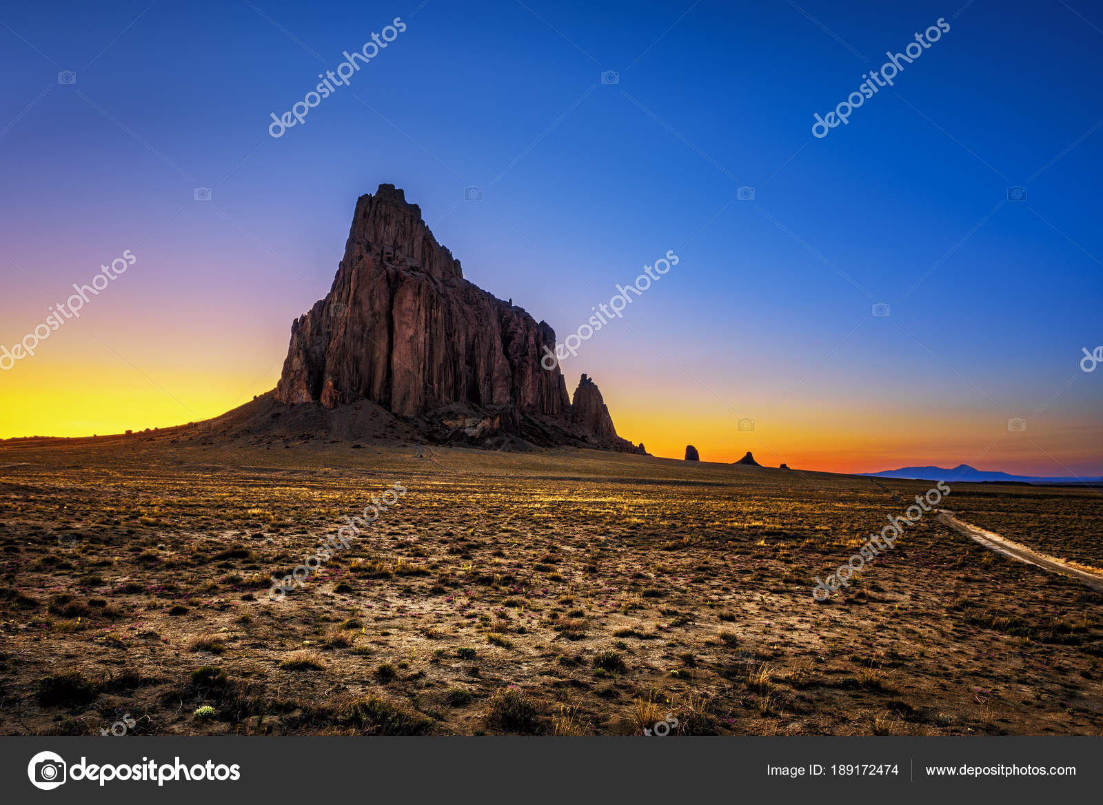 Shiprock Sunset