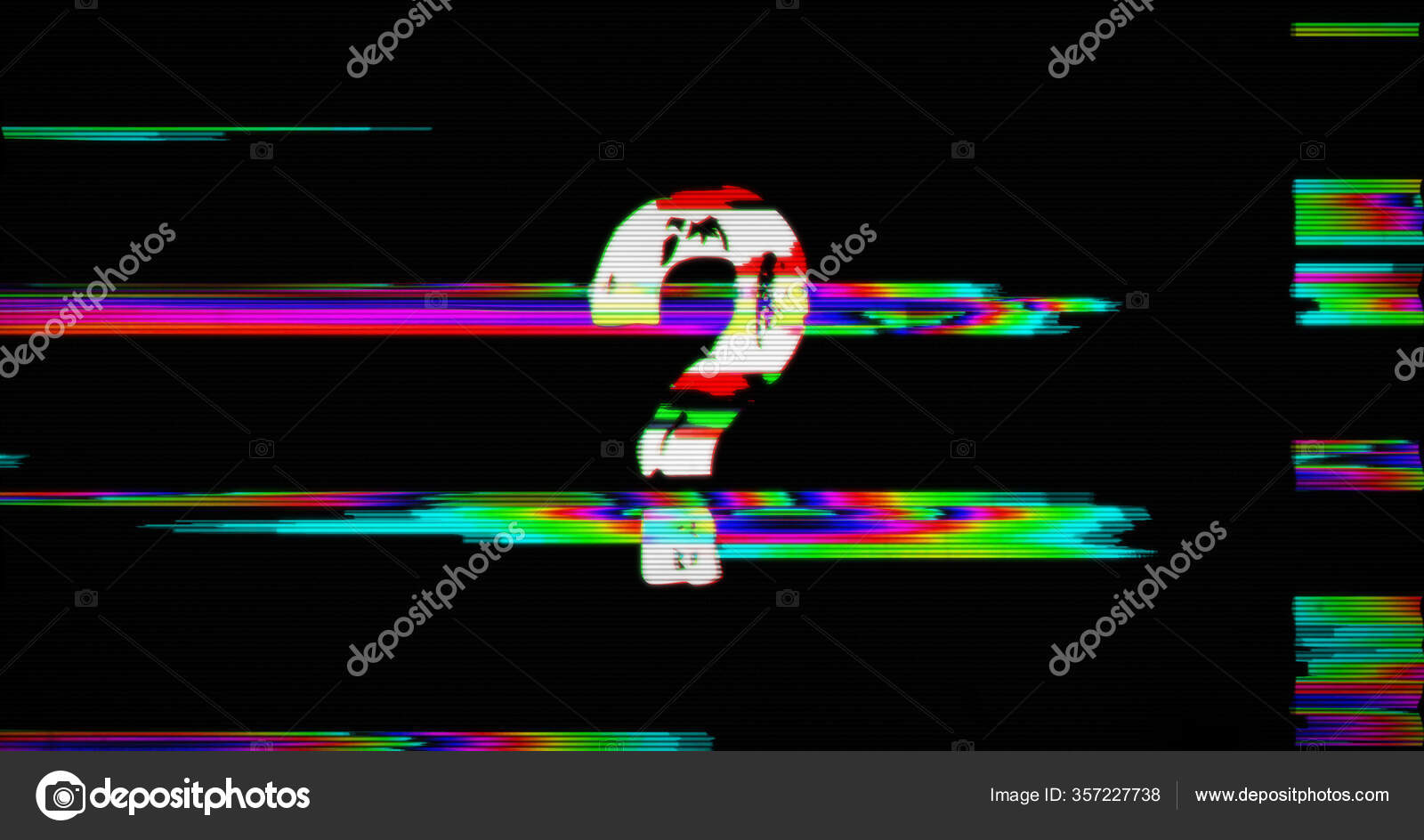 3d Rainbow Question Mark