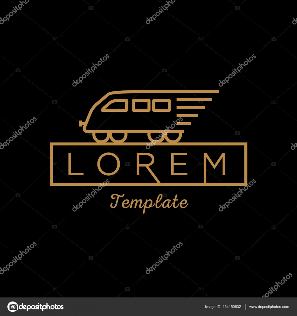 Train modern style linear logo Stock Vector by ©kursatunsal 134150632