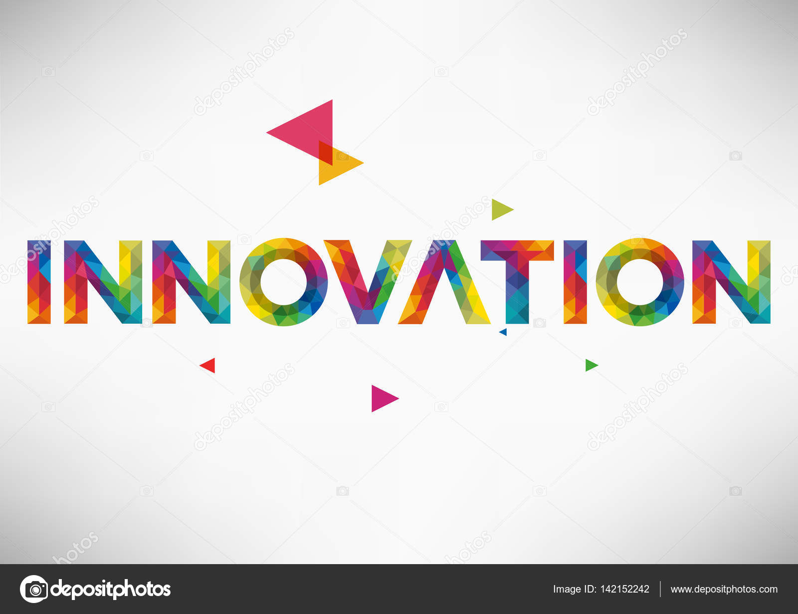Diseño de palabras de innovación Vector de stock por ©kursatunsal 142152242