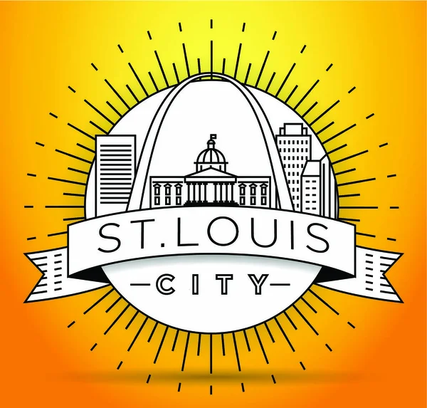 Saint louis city skyline Stock Vector by ©kursatunsal 132222140