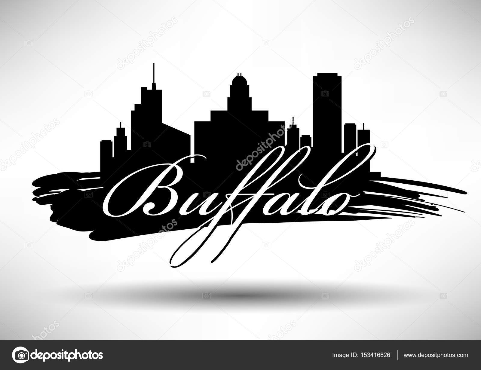 Buffalo City Skyline Stock Vector Image by ©kursatunsal #153416826