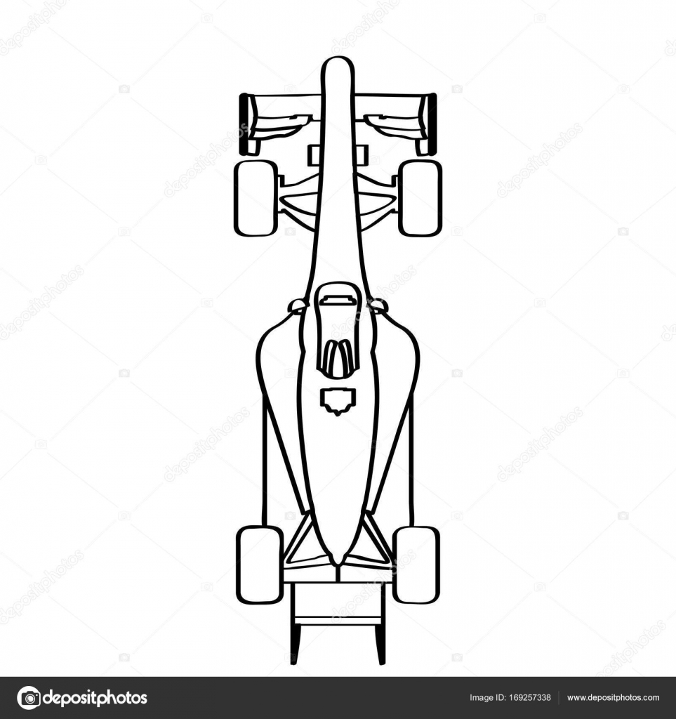 Simple Car Top View Drawing