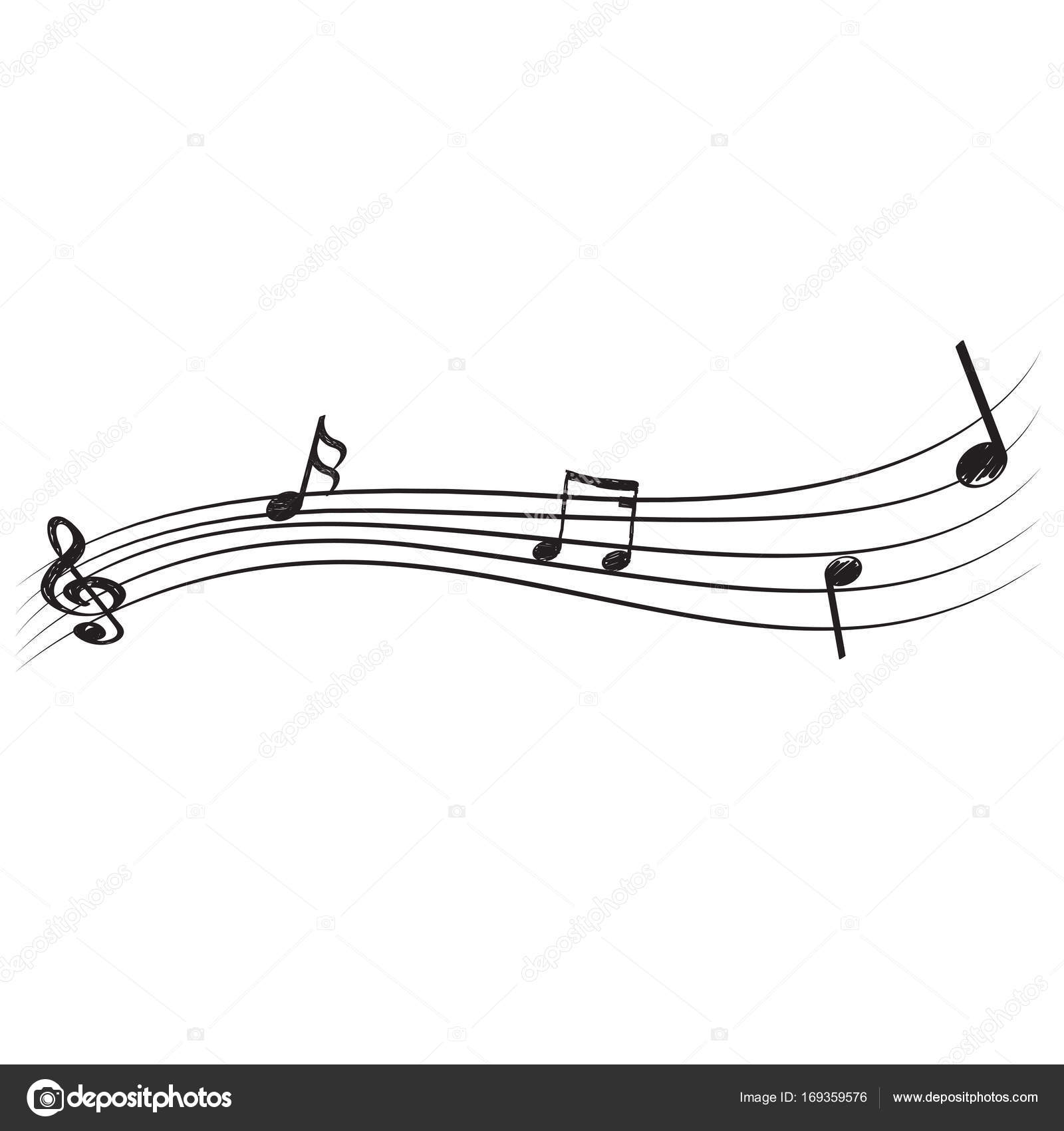 Pentagrama con notas musicales Stock Vector by ©JoKalar01 169359576