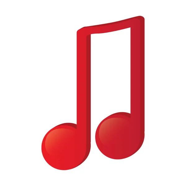 Musical note in red color — Stock Photo © imagerymajestic #1360783