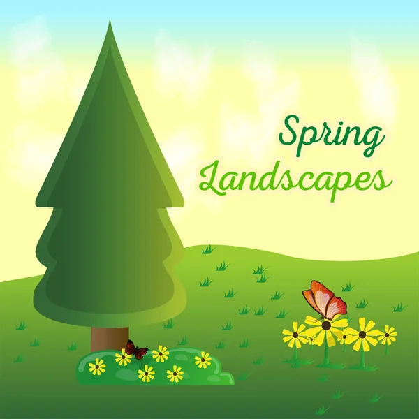 100,000 Free spring landscape Vector Images | Depositphotos