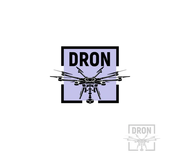 Isolated Rc Drone Logo On White Uav Technology Logotype Unmanned