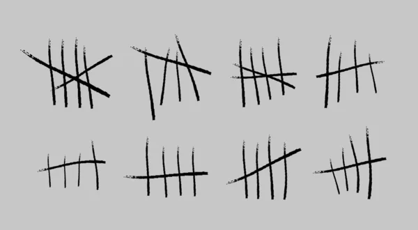 Prison symbols, Jail tally marks. Hand drawn Lines or sticks, strokes ...