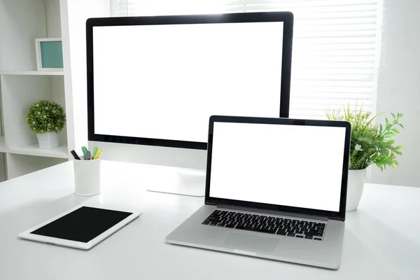 Mock White Screen Window Light Background Stock Photo by ©ferita 318175052