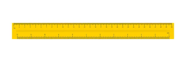 15 cm wood ruler icon, realistic style Stock Vector Image by ...